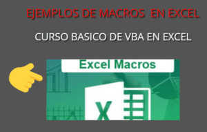Ejemplos de Macros - 1 Genial Curso Basico de VBA