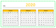 Calendario 2020 Excel descargalo Ahora - Aplica Excel Contable