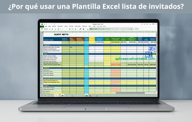 Plantilla Excel lista de invitados - 1 increíble Herramienta